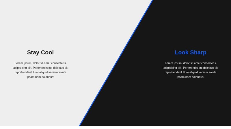 Split Screen Slider HTML/CSS/JS