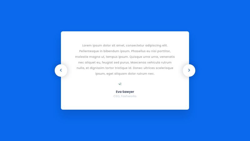 Testimonial slider html/css/js