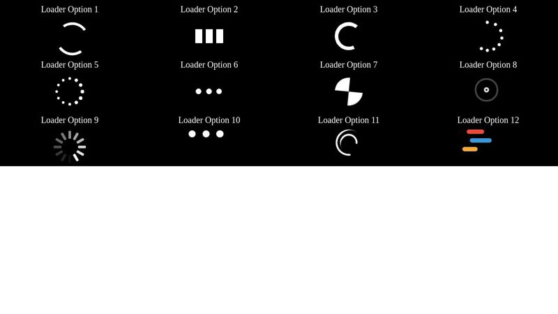 Common Custom Loaders 10+ Options from CSS3