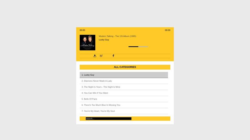 HTML5 Audio Player With Playlist