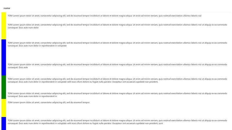 Virtual List Variable Height Rows