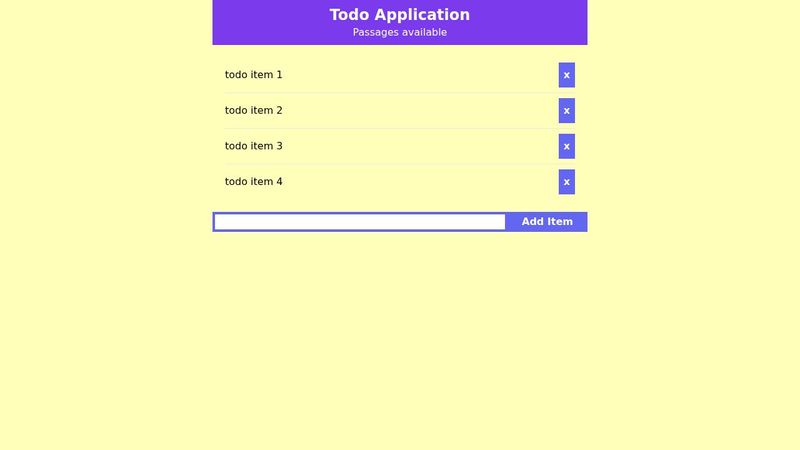 React Js - Todo Application