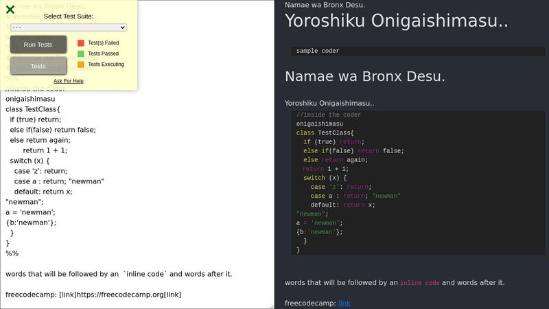 FCC: Simple React Redux Markdown Previewer