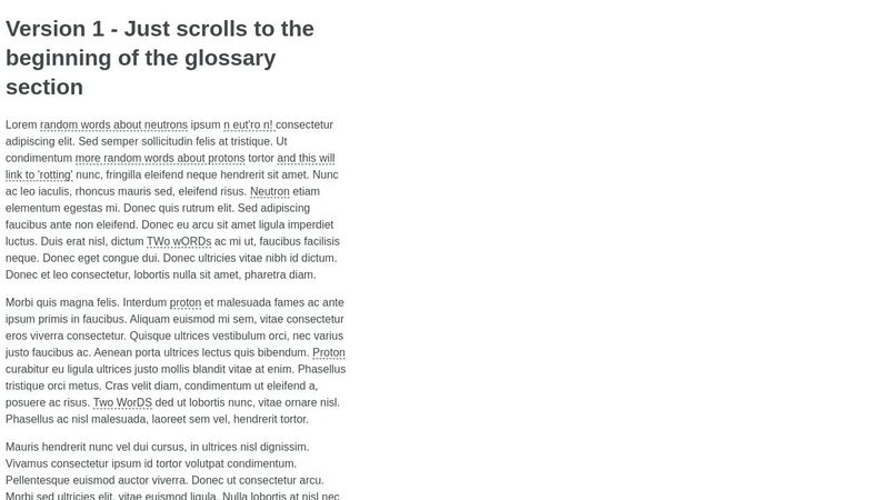 jQuery Dynamic Linking to JSON Glossary Terms (Version 1)