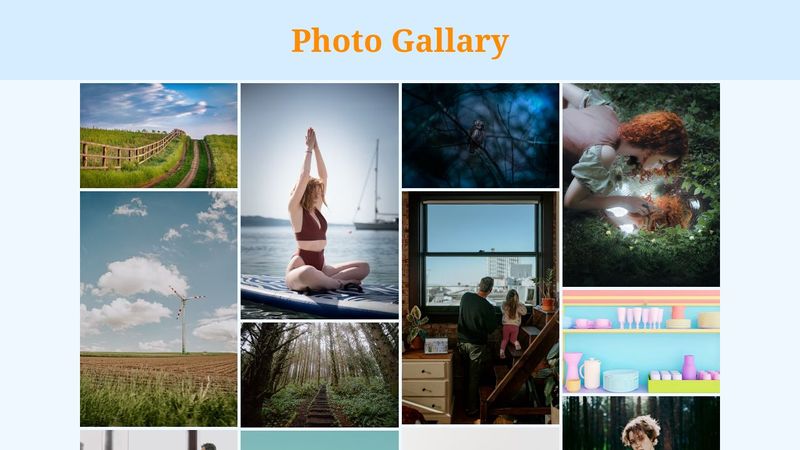 Html CSS Photo Gallery