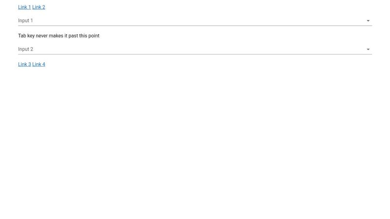 Tab focus from v-combobox returns to the first focusable element