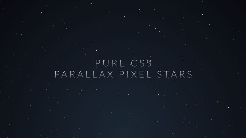 Parallax Star background in CSS