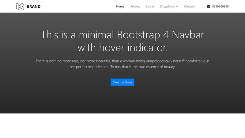 Bootstap Navbar #5