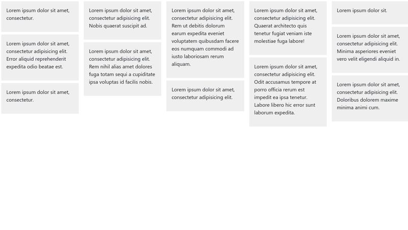 Pure CSS Masonry Layout