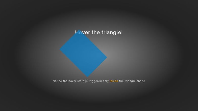 CSS triangle with hover effect