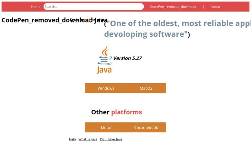 Java download page