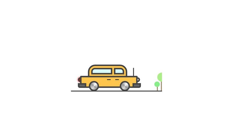 Moving Car - HTML, CSS