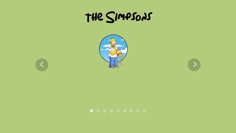 GSAP Simpsons Slider