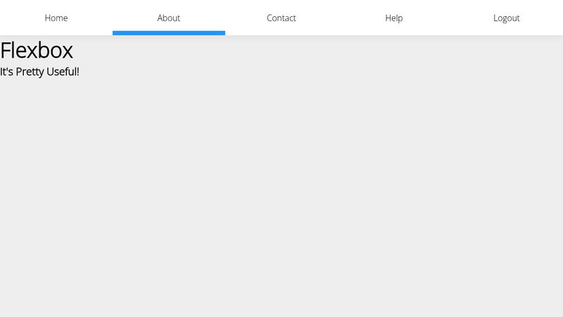 Simple Flexbox Navbar Starter