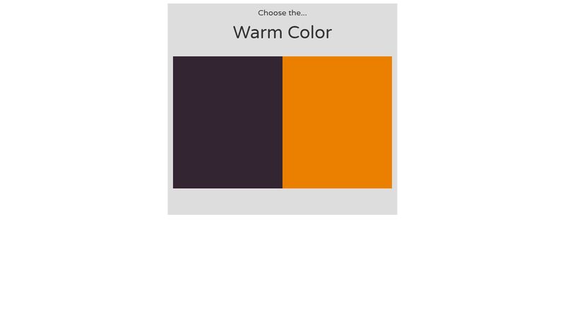 Warm & Cool Color Game
