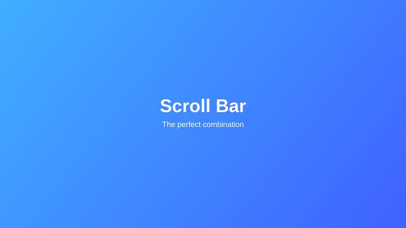 fullPage.js Scroll Bar - Demo