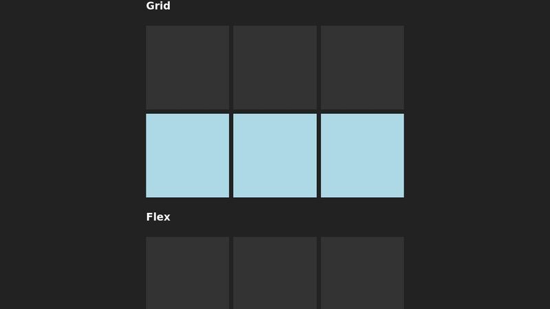 Grid vs Flex - 3 equal columns, 2 equal rows.