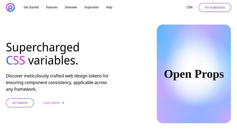Open Props - Hero Section with Variable Font Animation + View Transitions