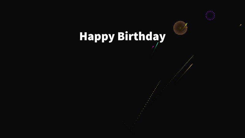 Happy Birthday Using Javascript 9070