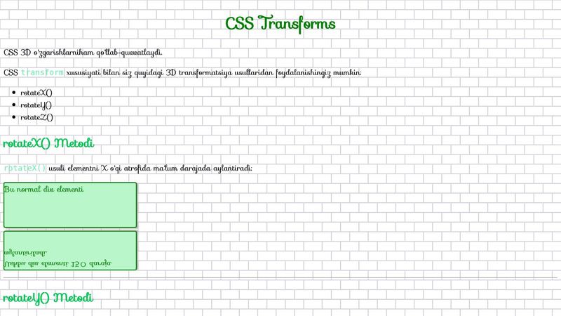 CSS Transforms