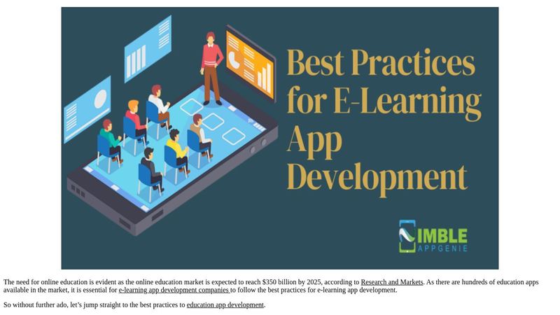 Best Practices for E-Learning App Development