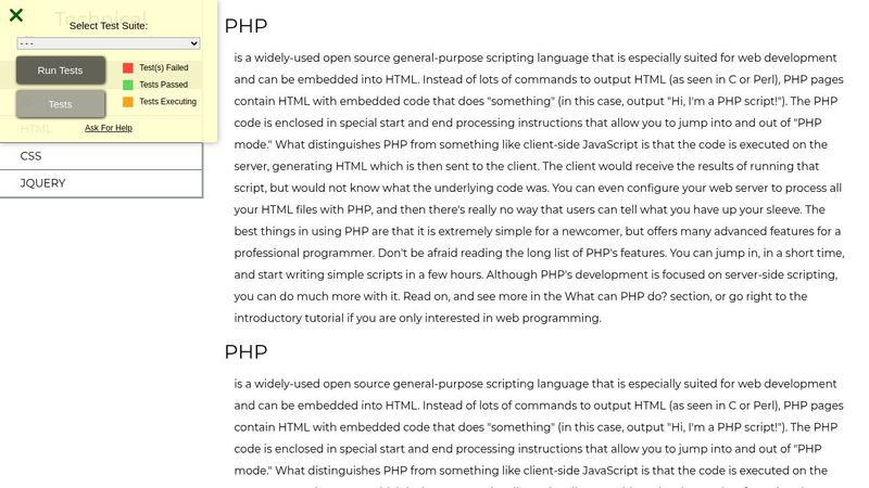 freecodecamp technical documentation page