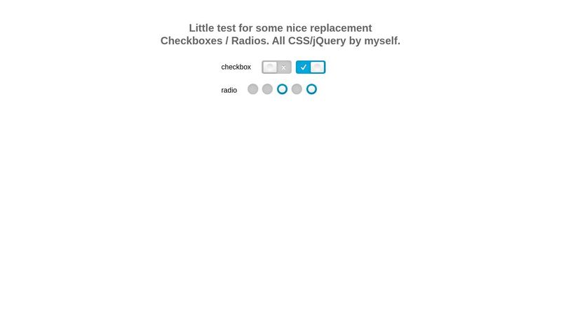 Accessible & Skeuomorphic Checkbox/Radio jQuery plugin