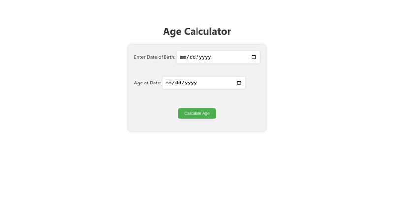Age Calculator