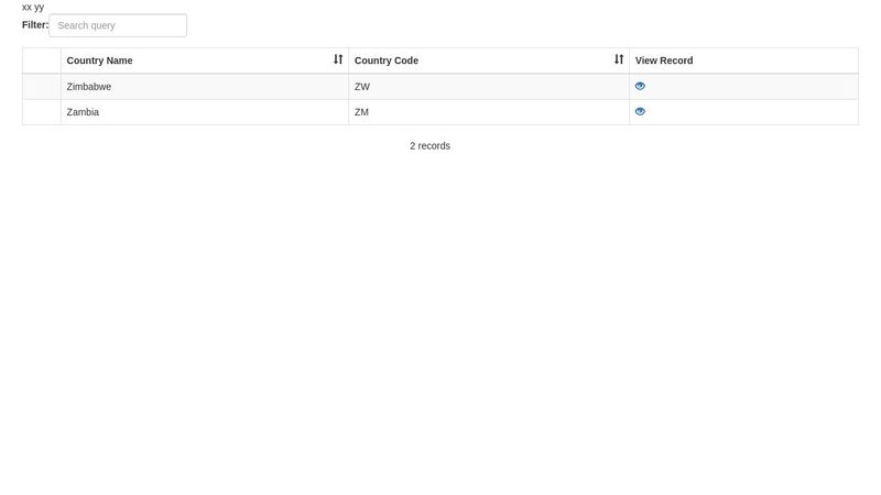 Vue Tables 2 Demo - Client Component