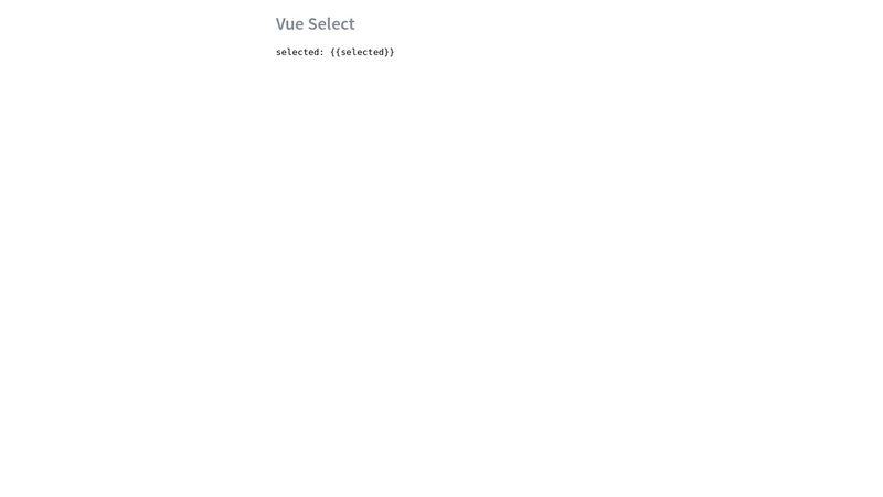 Vue Select - clearSearchOnSelect issue reproduction