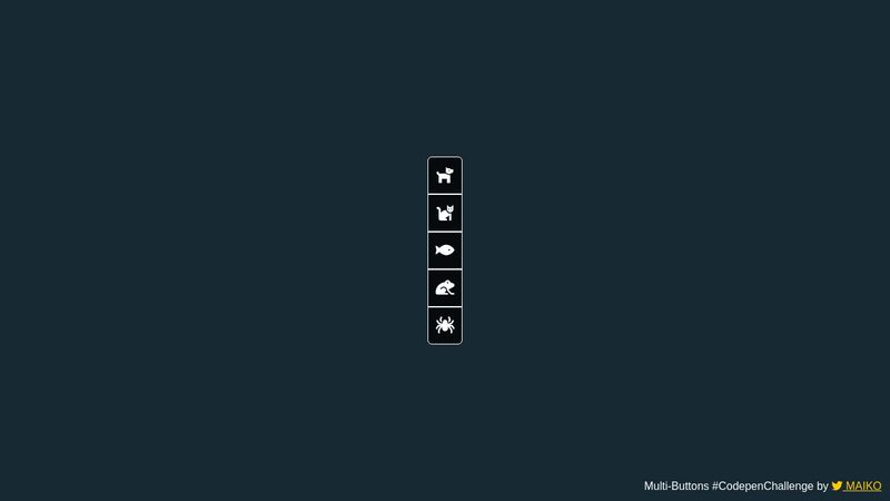 Multi-Buttons Codepen Challenge - Animals 🐶