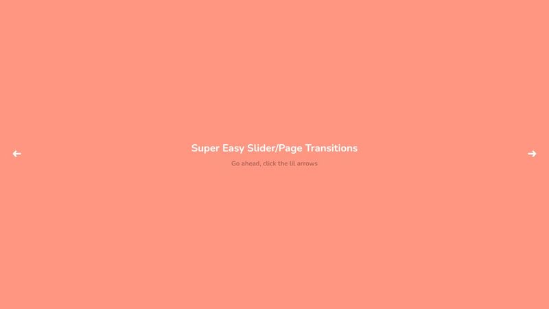 Easy CSS Page/Slide Transitions