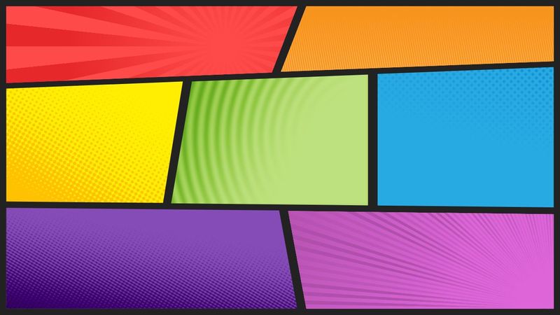 Responsive Comic Grid Layout - CSS