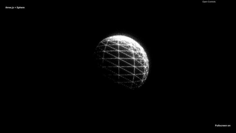 three.js + Sphere