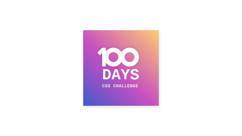100dayscss - Day 1