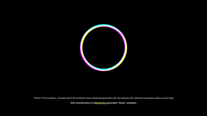 "Flower" SVG animation