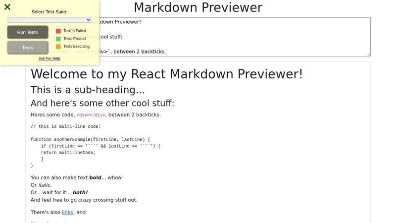 Markdown Previewer - Fiqih - Freecodecamp