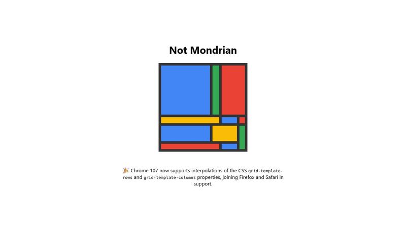 Animated CSS Grid (Not Mondrian)