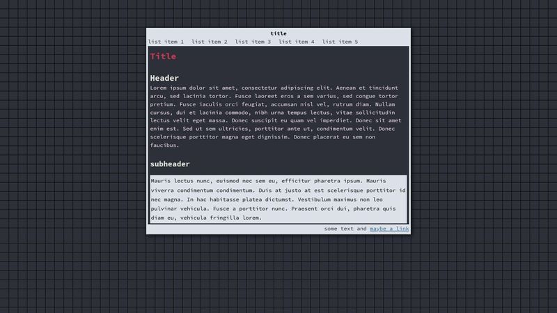 layout experiment (jekyll)