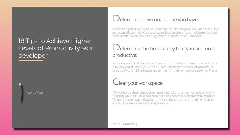 Design for a Blog Post