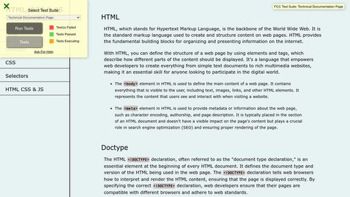 Technical Documentation Navbar And Content Mobile View Html Css The Freecodecamp Forum