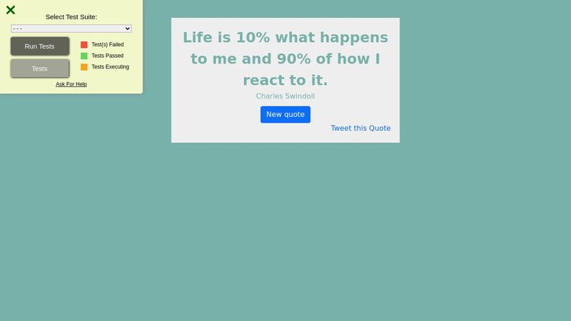 Codepen Random Quote