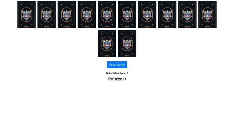 Simple HTML5 Memory Card Game - now with cats!