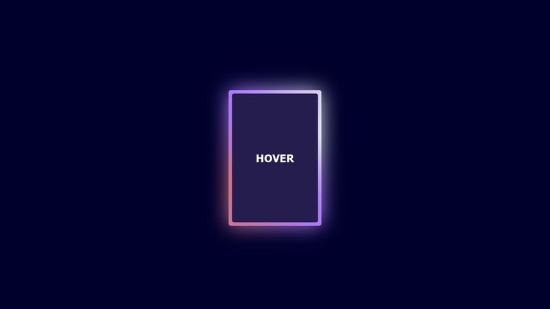 Animated Glowing Gradient Border