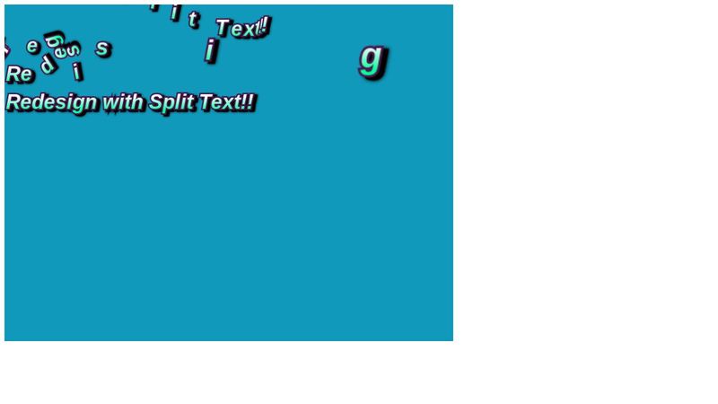 GSAP SplitText- Text Animation with Canvas (PixiJs)