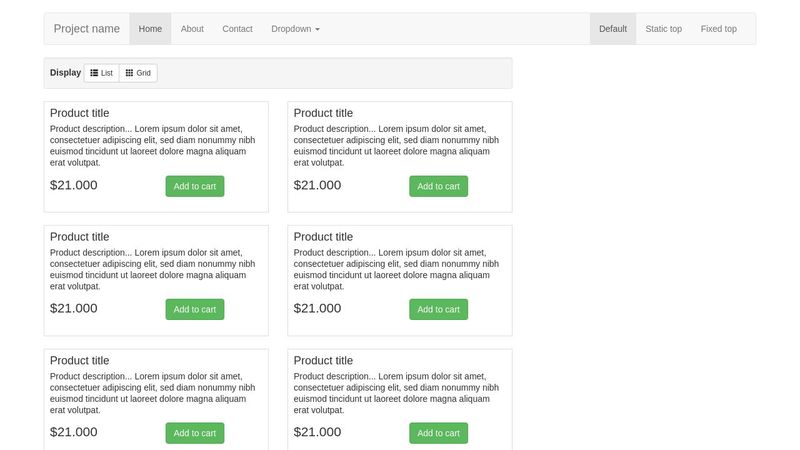 [Bootstrap]Templete Viral