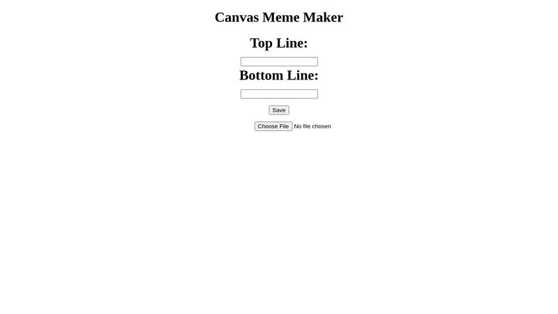 Canvas Meme Maker
