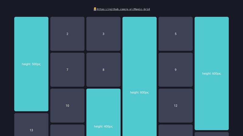github.com/e-oj/Magic-Grid - Demo