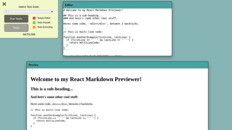 Build a Markdown Previewer