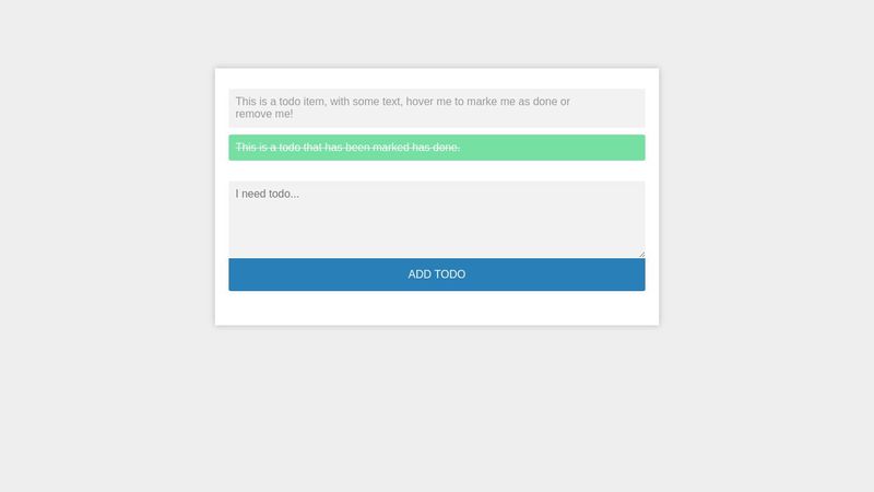 JavaScript Lesson - Todo list